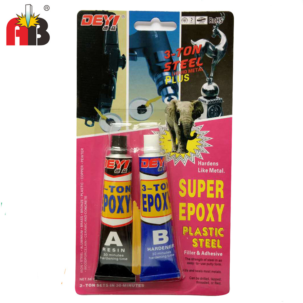 High Shear Strength 3-Ton 5 Min White Black Epoxy Adhesive Ab Glue ...